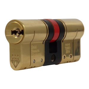 Satin Nickel 70mm (35mm/35mm) Maximum Security Euro Double Cylinder ...