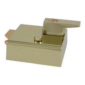 Yale 1 Grey/Brass Double Security Cylinder Rim Nightlatch Slam Lock for ...