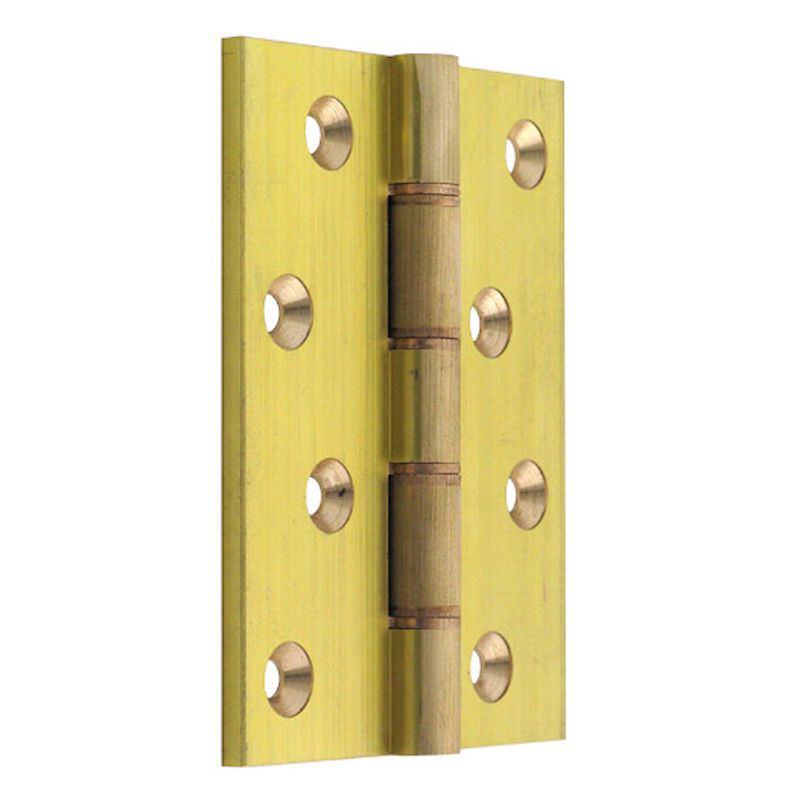 4" (102mm) Solid Drawn Brass Butt Hinge DPBW Self Colour