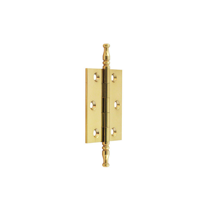 Simonswerk 0315 Steeple 2.5" (63mm) Solid Drawn Brass Cabinet Finial Hinge Satin Brass Unlacquered